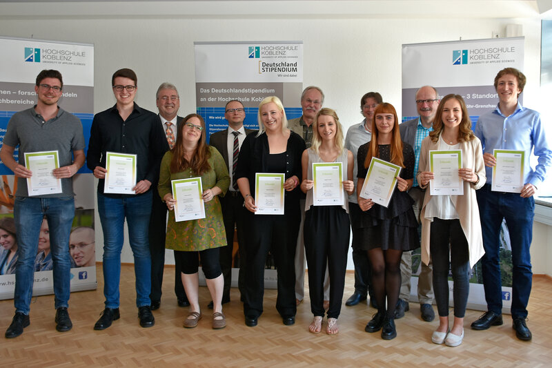 Hochschule Koblenz vergibt neun Deutschlandstipendien