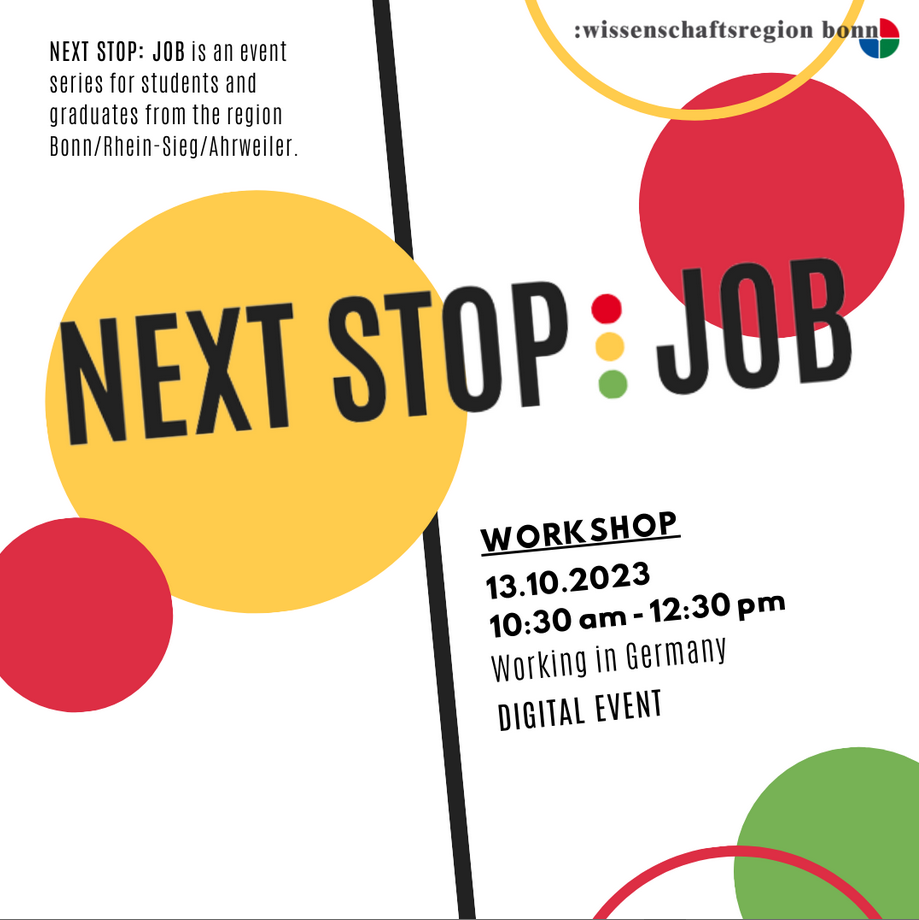 Workshop Recommendations: NEXT STOP: JOB
